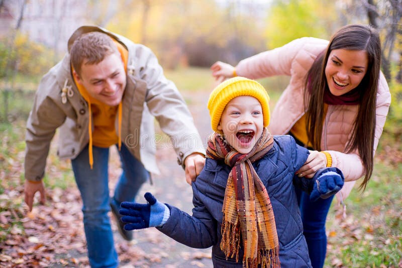 Family playing catch-up stock image. Image of back, relation - 79675873
