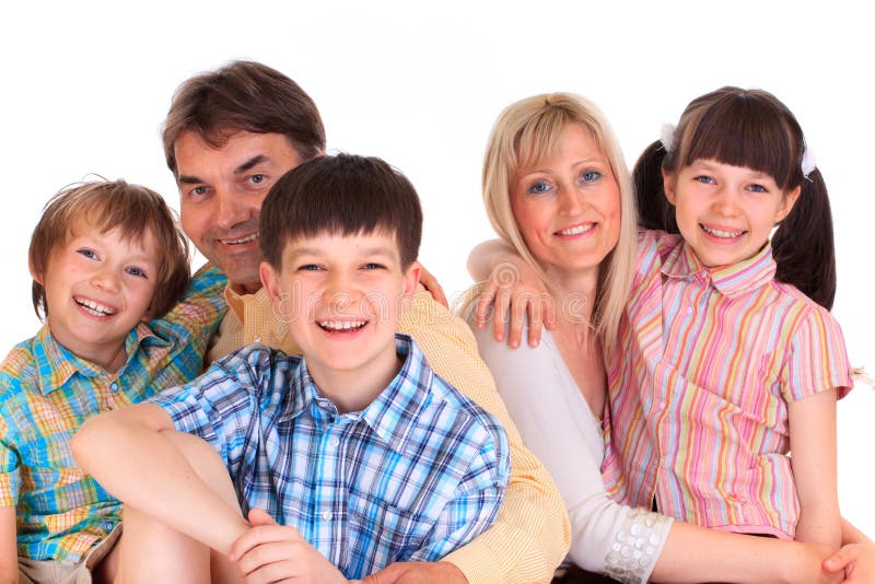 Typical American Family stock photo. Image of blond, body - 6211558