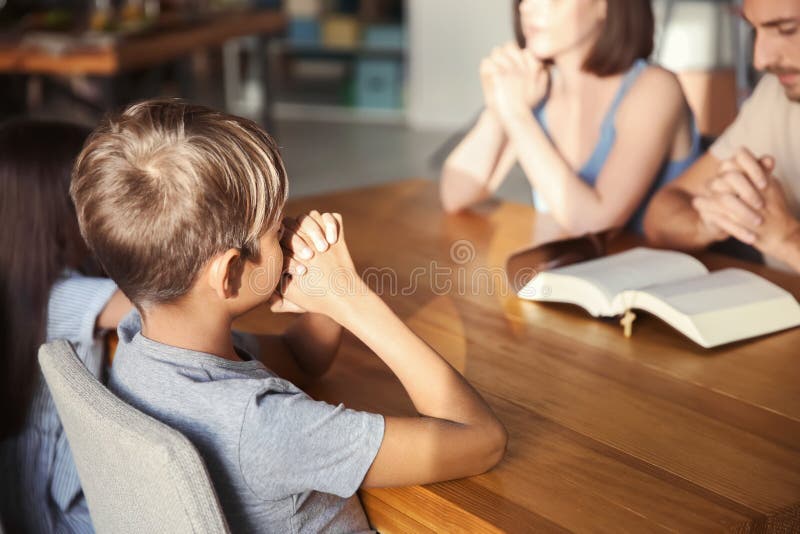 Family Praying stock image. Image of enjoying, christianity - 26332567