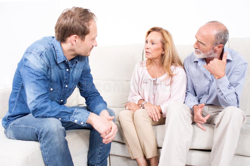 Family problems stock image. Image of clan, news, jeans - 74169587
