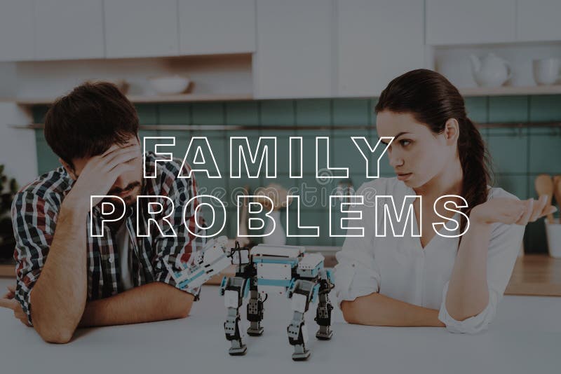 Family Problems . Young Couple Work Together. Stock Image - Image of ...