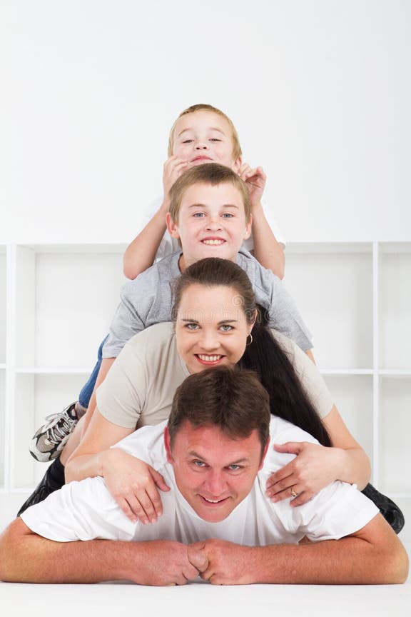 Family pyramid stock photo. Image of parents, laughing - 15564904