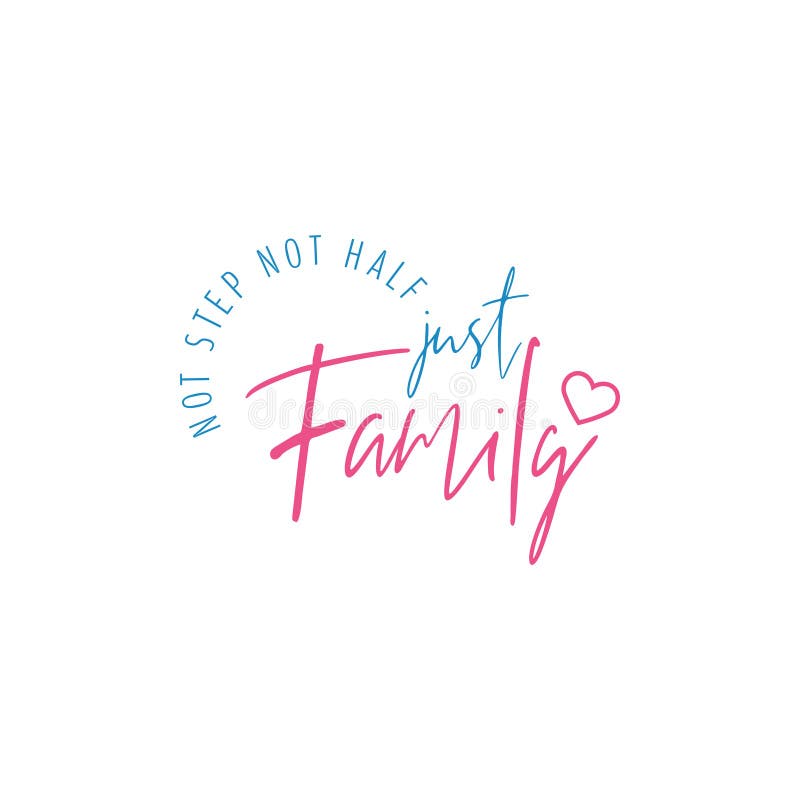 Family Quote Lettering Typography. Life is Beautiful with Family Stock ...