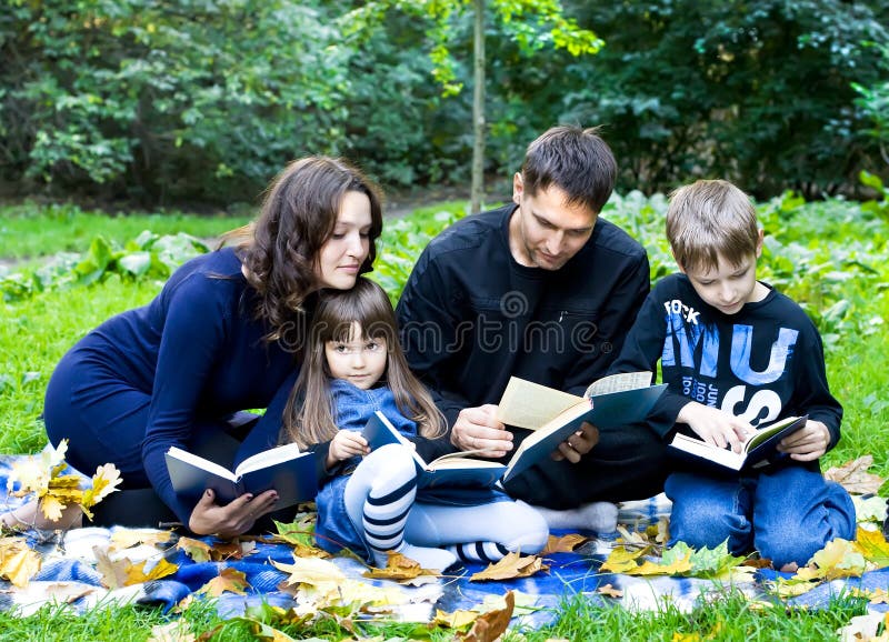 Family reading stock image. Image of happy, trip, smile - 28423063