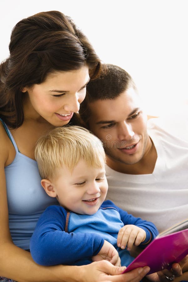 Family reading. stock photo. Image of enjoyment, portrait - 3423594
