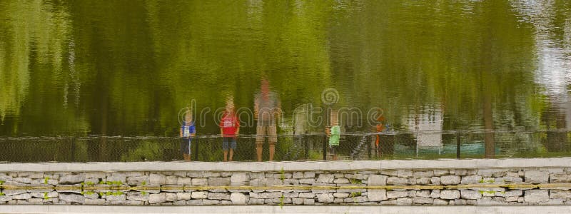 Family Reflection stock photo. Image of family, impressionism - 25954740