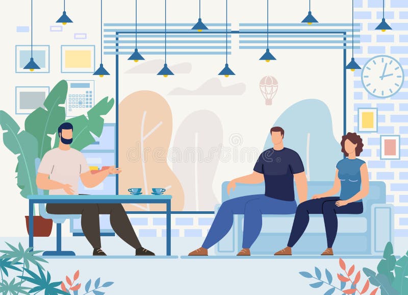 Family Relations Problems Therapy Vector Concept Stock Vector ...