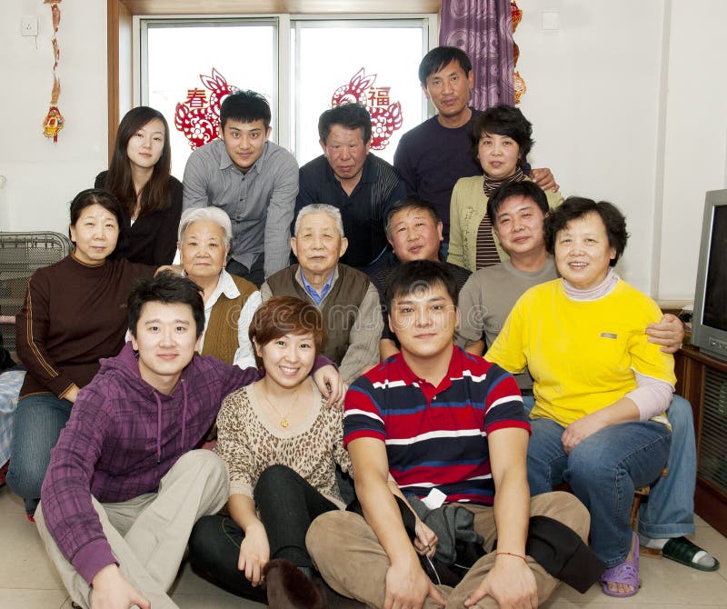 Happy Asian Family stock photo. Image of portrait, citizens - 1812232