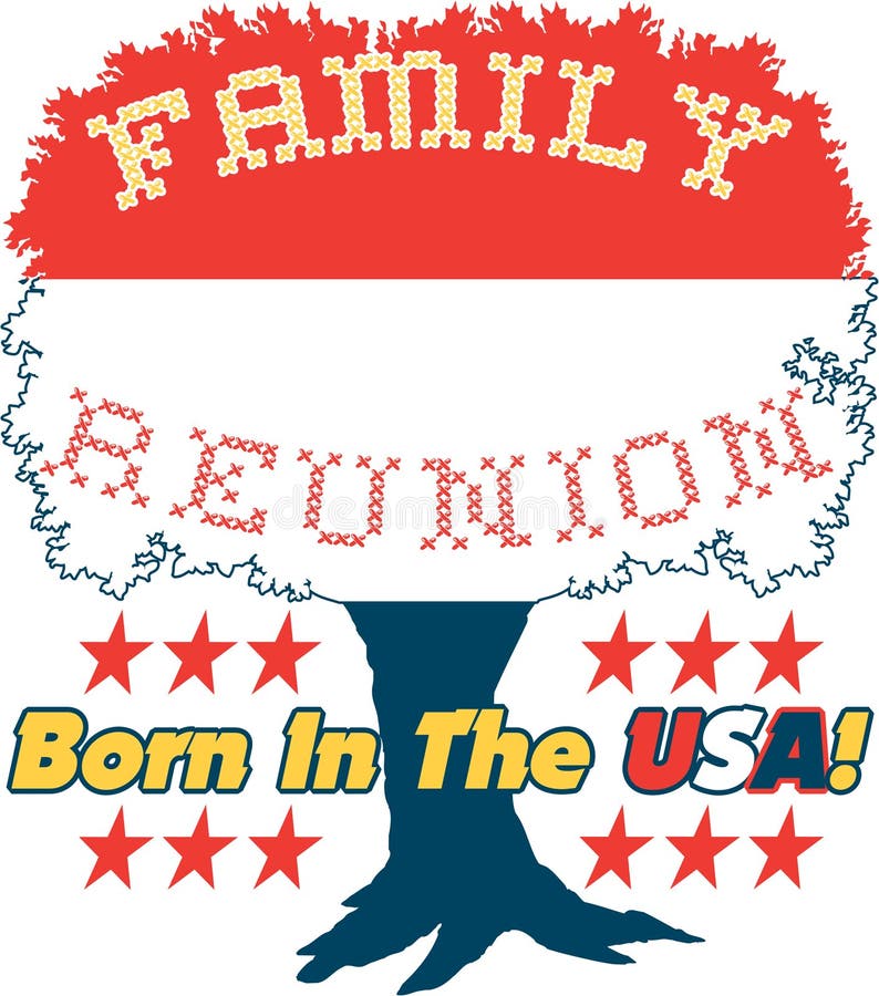 Family Reunion Vector Illustration Stock Vector - Illustration of ...