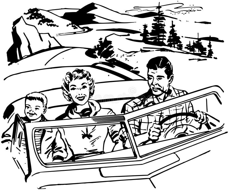 Family Road Trip Stock Illustrations – 9,981 Family Road Trip Stock ...