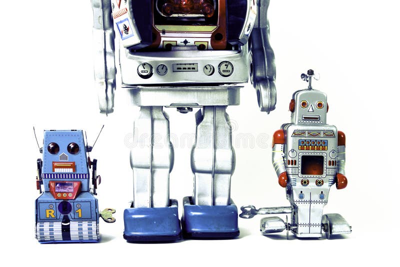 Robot family stock photo. Image of care, machine, daughter - 58694386