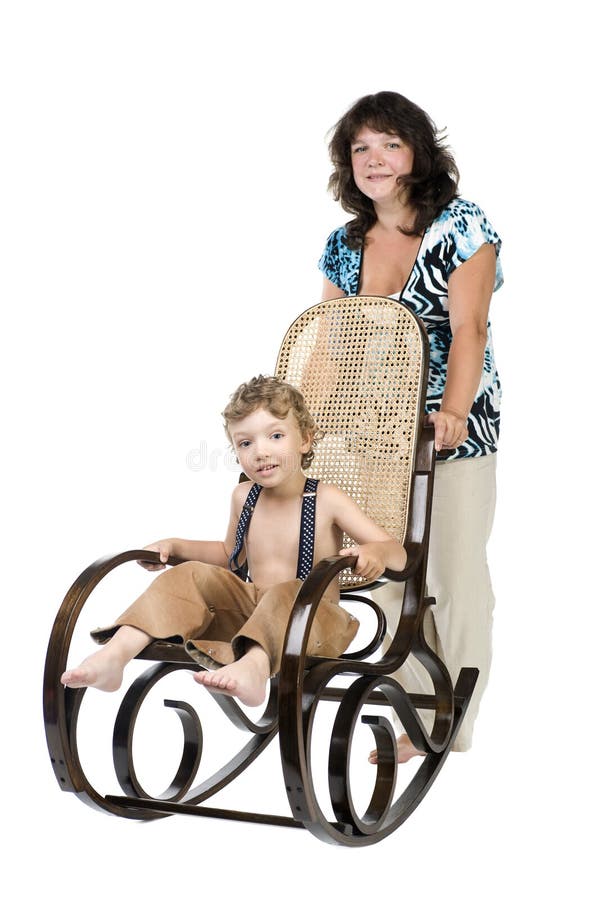 Family with rocking chair stock image. Image of health - 10443205