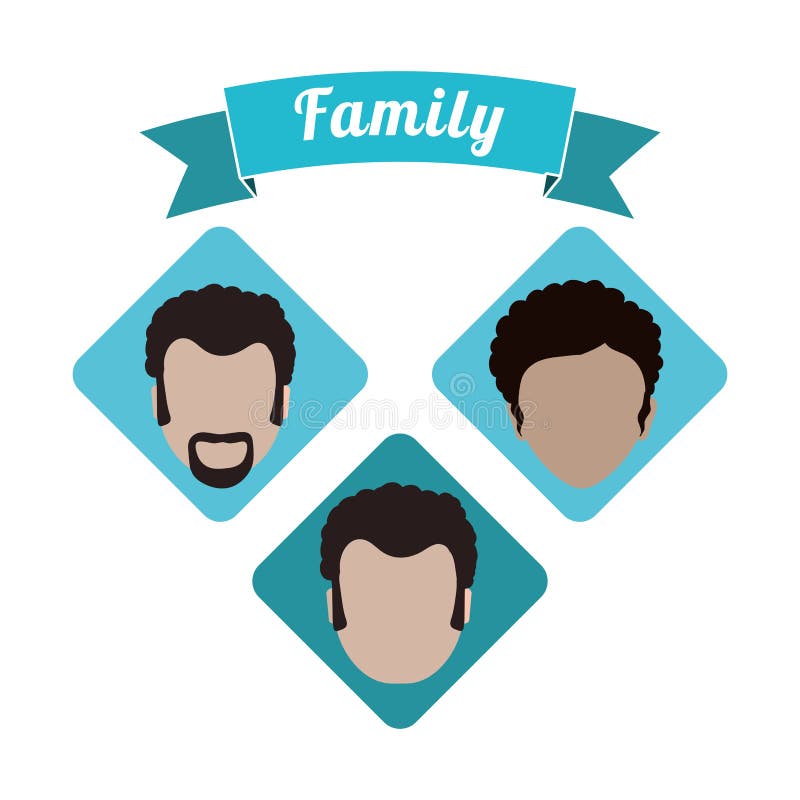 Family and roles design stock vector. Illustration of icon - 63733416