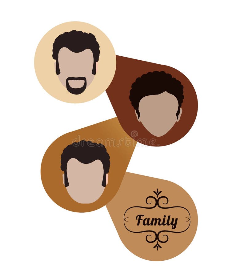 Family and roles design stock vector. Illustration of family - 63733711