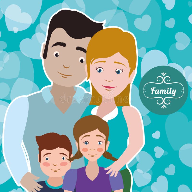 Family and roles design stock vector. Illustration of holiday - 63733859