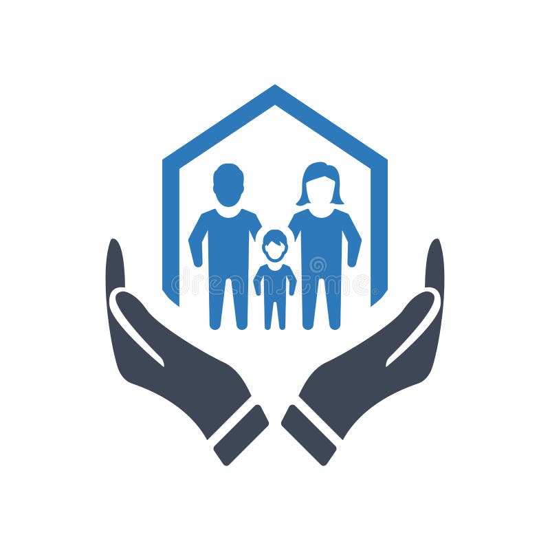 Family Insurance Vector Icon Stock Vector - Illustration of vector ...