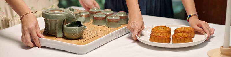 Family Serving on the Table Stock Image - Image of together, child ...