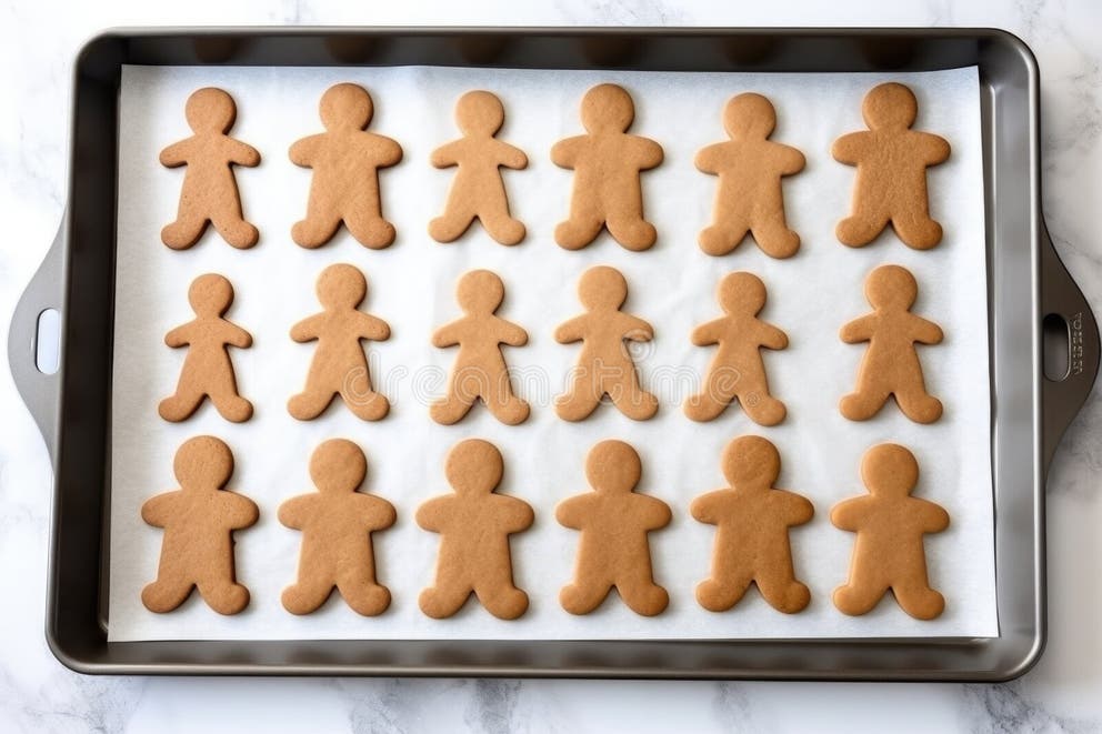 Family-shaped Cookies on a Baking Sheet Stock Image - Image of family ...