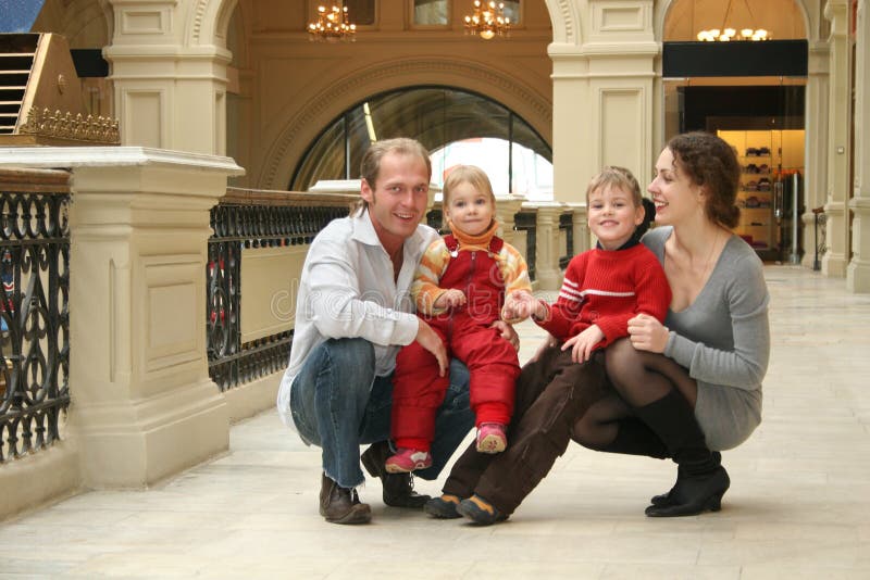 Family in a shop stock image. Image of father, large, landmark - 1894297