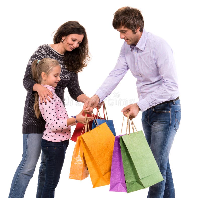Family shopping stock photo. Image of beauty, portrait - 10506966