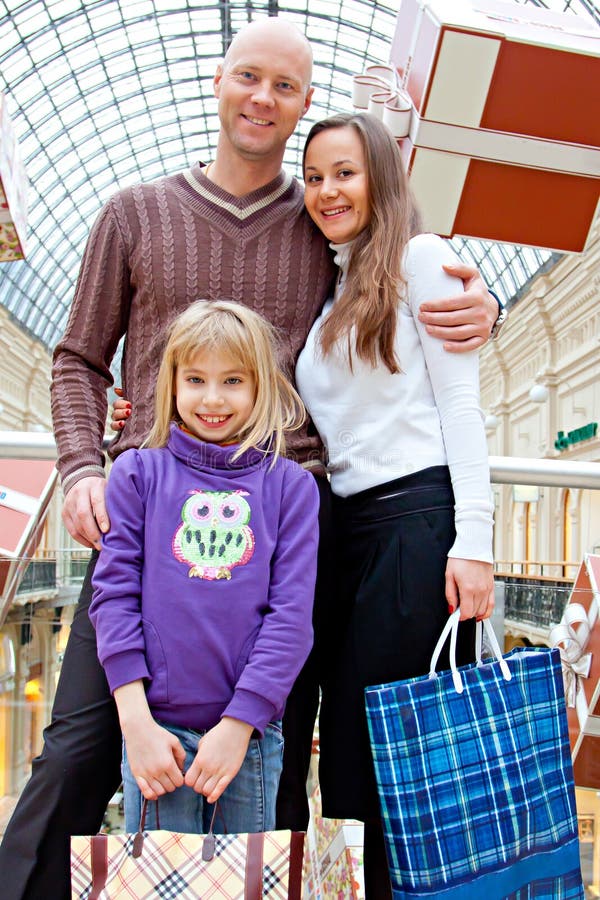 Family is Shopping in a Store Stock Image - Image of family, daughter ...