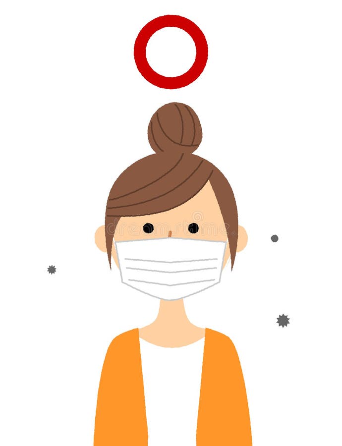 It is an Illustration of an Young Woman Who is in Poor Health. Stock ...