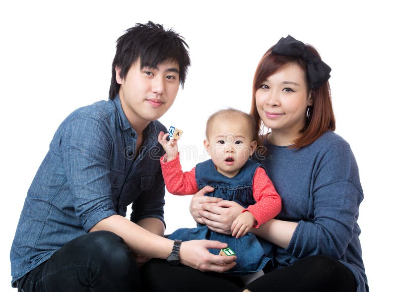 Family smiling together stock photo. Image of isolated - 40942464