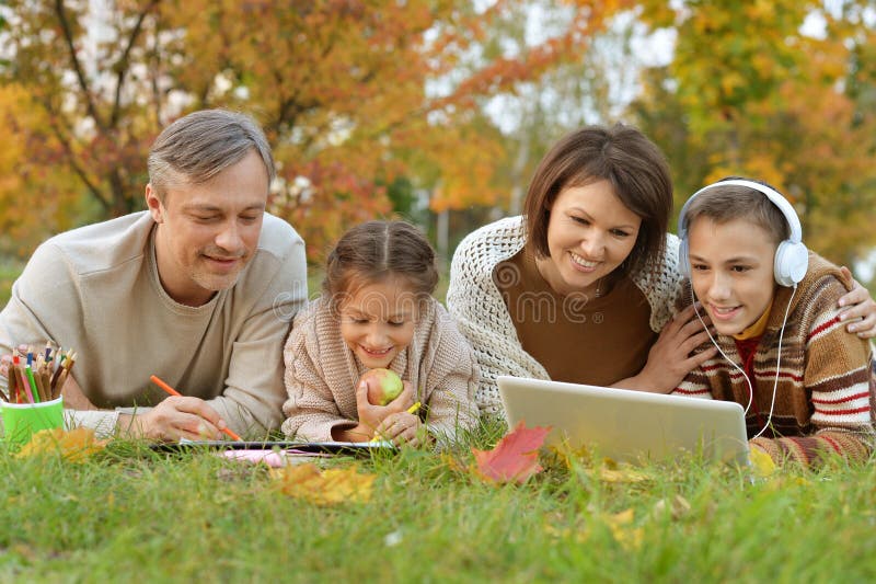 Family Spending Time Together Stock Image - Image of happiness, humans ...