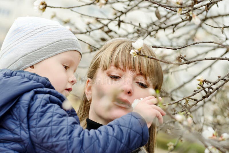 Family in spring stock photo. Image of little, help, parent - 50284564