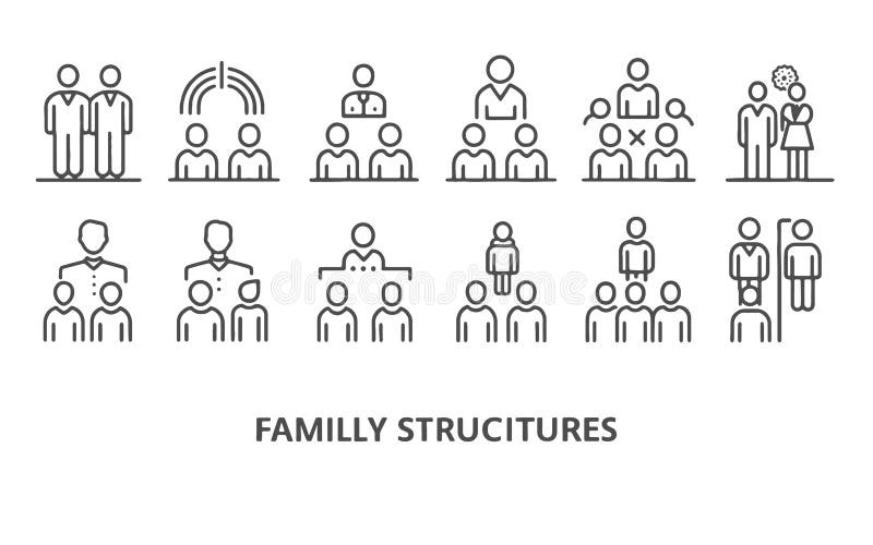 Family Structures Stock Illustrations – 353 Family Structures Stock ...