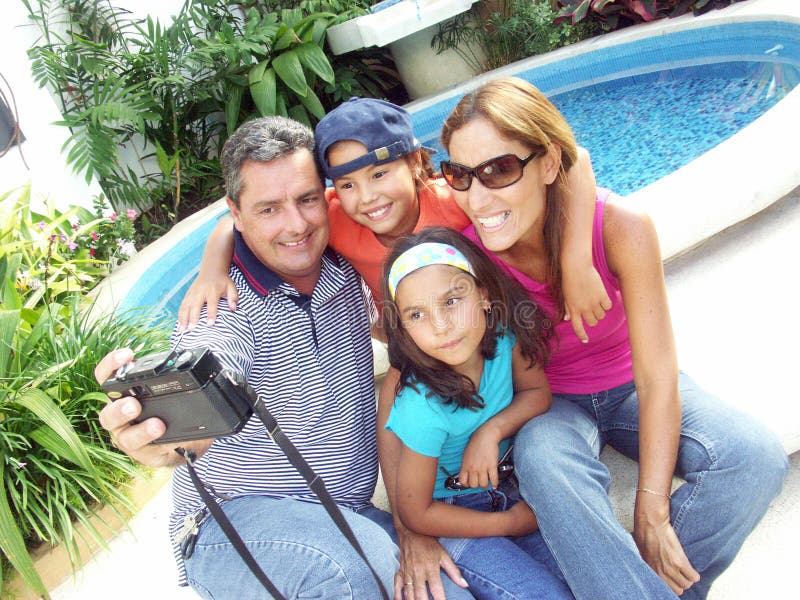 Family summer. stock image. Image of camera, happy, swimming - 18503565