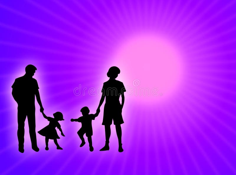 Family And Sun Picture. Image: 5490838