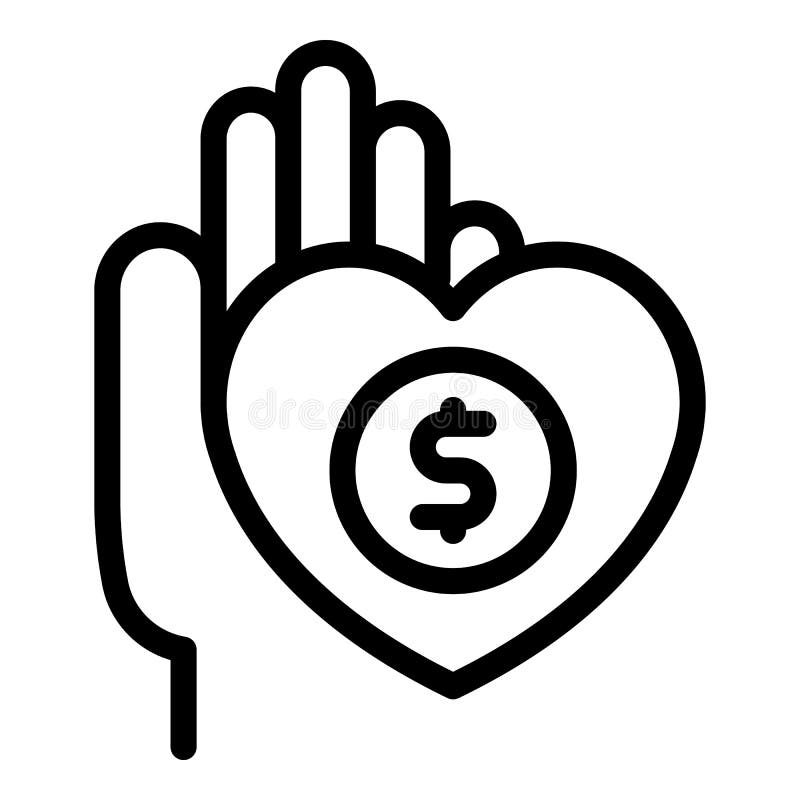 Family Support Icon Outline Vector. People Help Stock Vector ...