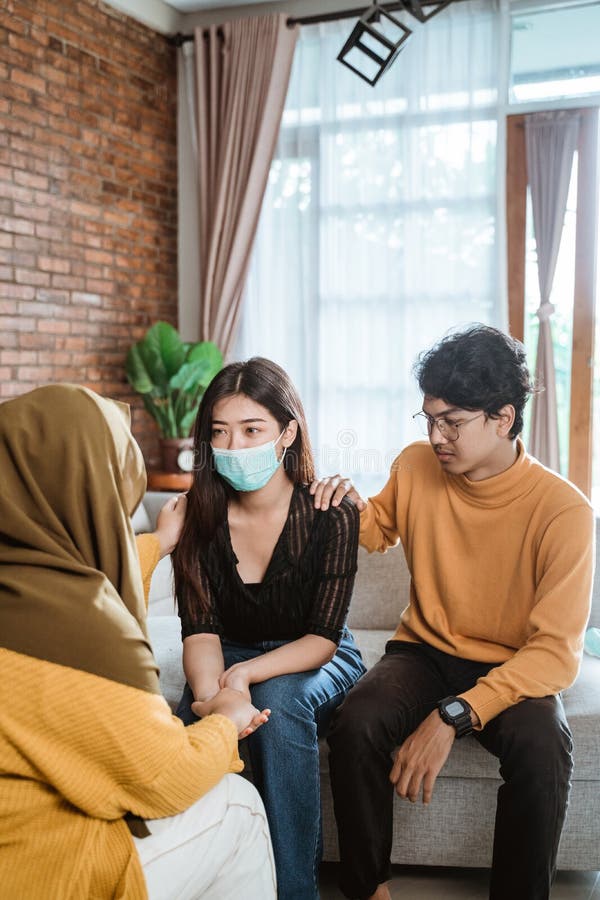 Family Support on People Getting Sick Stock Photo - Image of cold, care ...