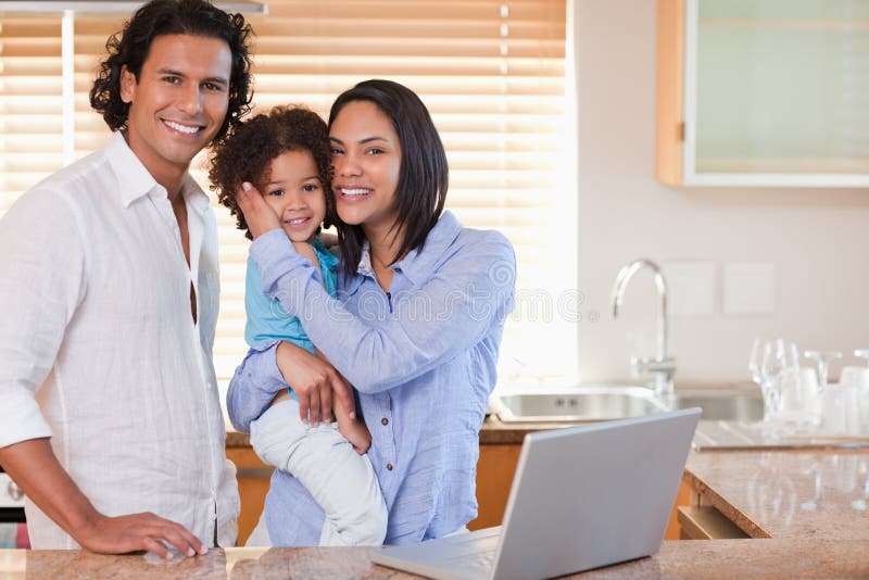 Family Surfing The Internet Stock Photo - Image of modern, leisure ...