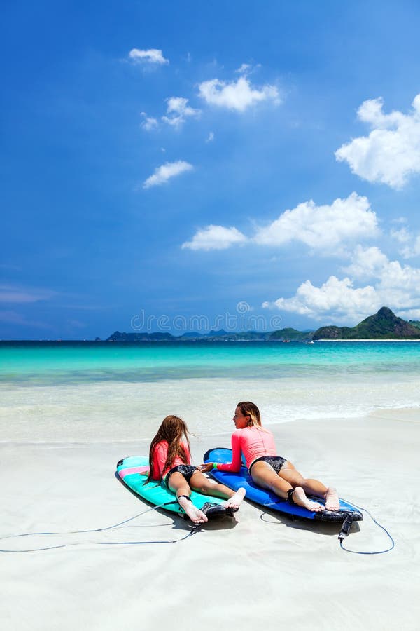 Family surfing stock image. Image of beginner, asia, leisure - 70115537