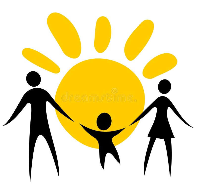 Family symbol stock vector. Illustration of white, graphics - 9947675