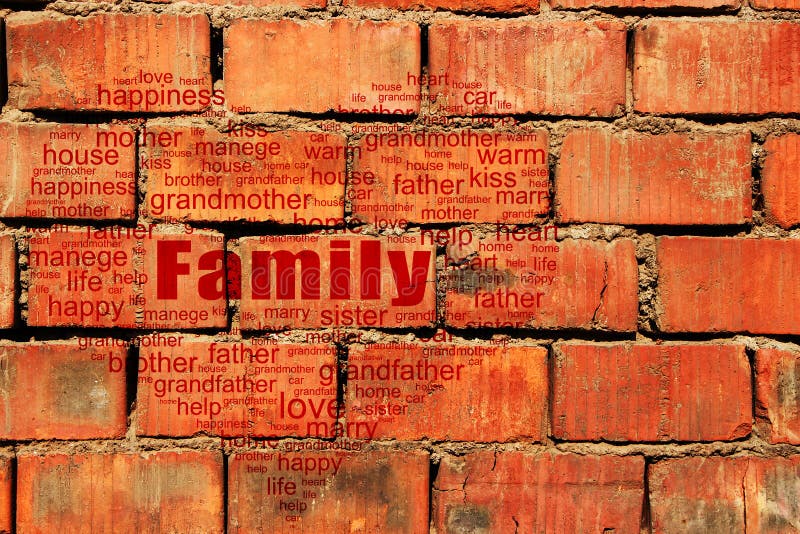 Family Tag Cloud stock image. Image of love, happiness - 36756969