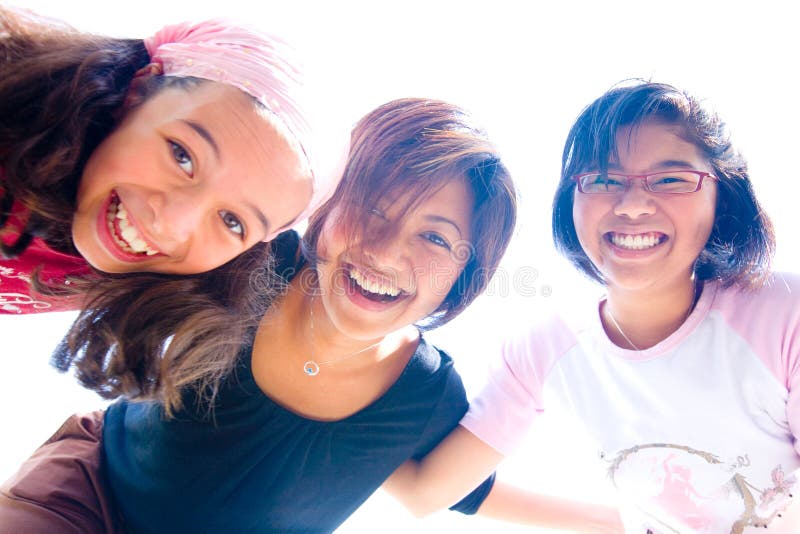 Girls from a Family Having Fun Playing Together Stock Image - Image of ...