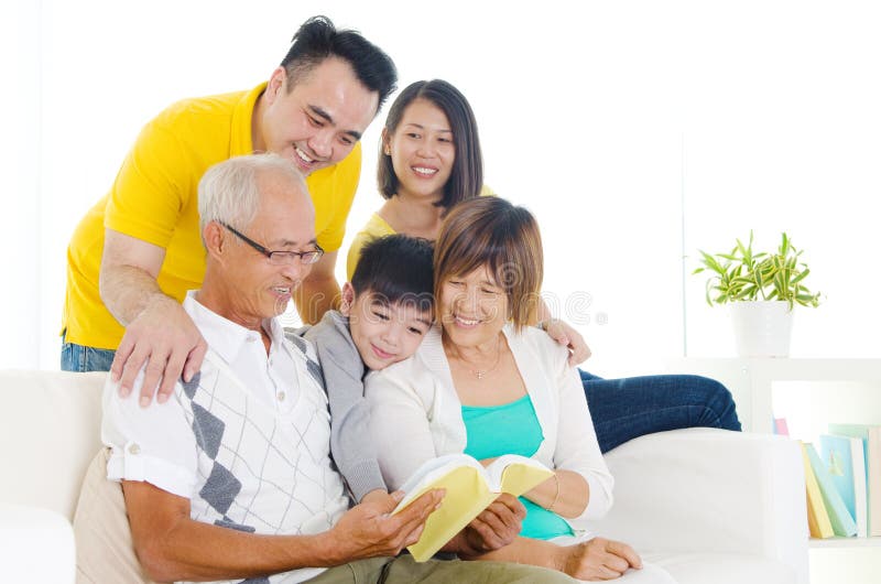 Family time stock photo. Image of grandmother, family - 53148882