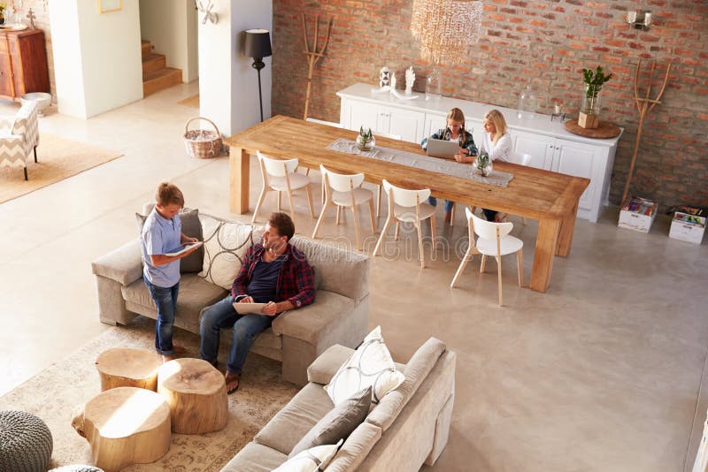 Family time at home stock image. Image of interior, lifestyle - 54735191