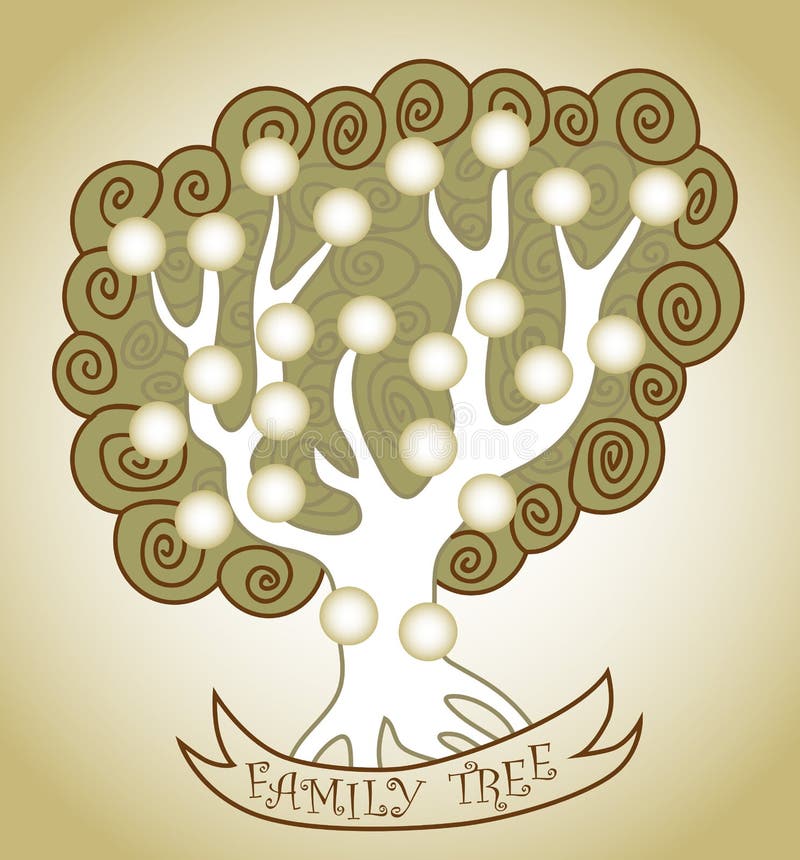 Family Tree curly stock vector. Illustration of tree - 62834052