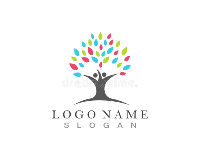 Family Tree Logo Template Vector Icon Design Stock Vector ...