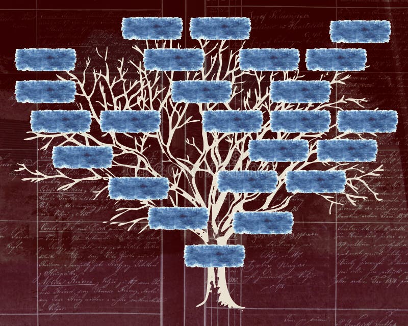 Vintage album family tree stock illustration. Illustration of dynasty ...