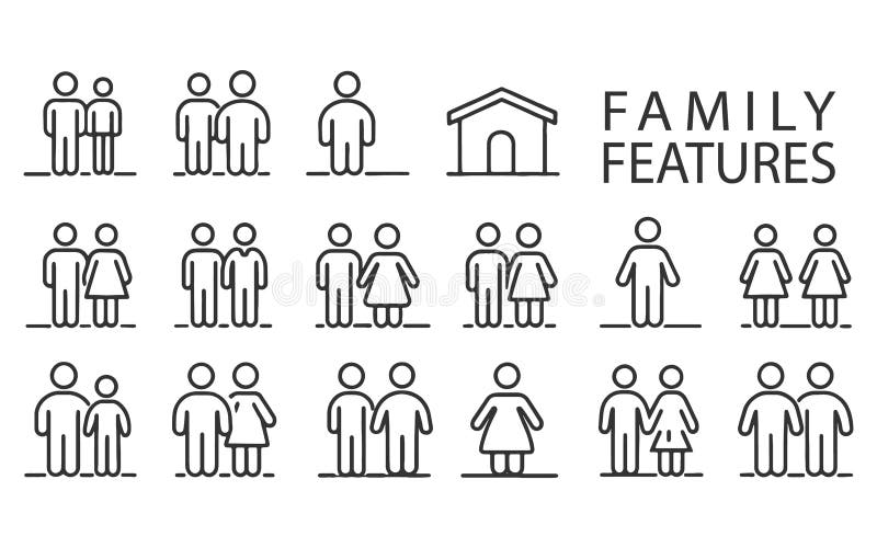 Family Types Outline Stock Illustrations – 243 Family Types Outline ...