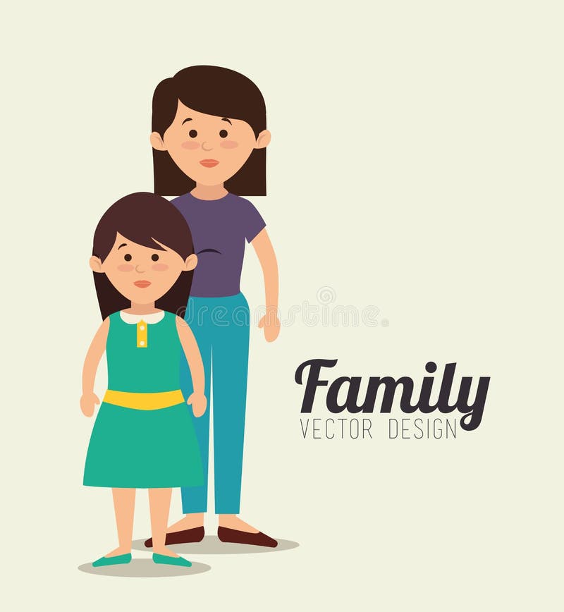 Family unity design stock illustration. Illustration of daugther - 64979073