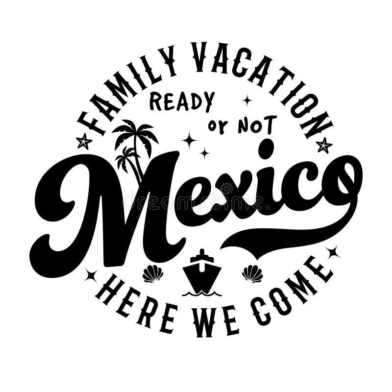 Family Vacation stock vector. Illustration of logo, presentation ...