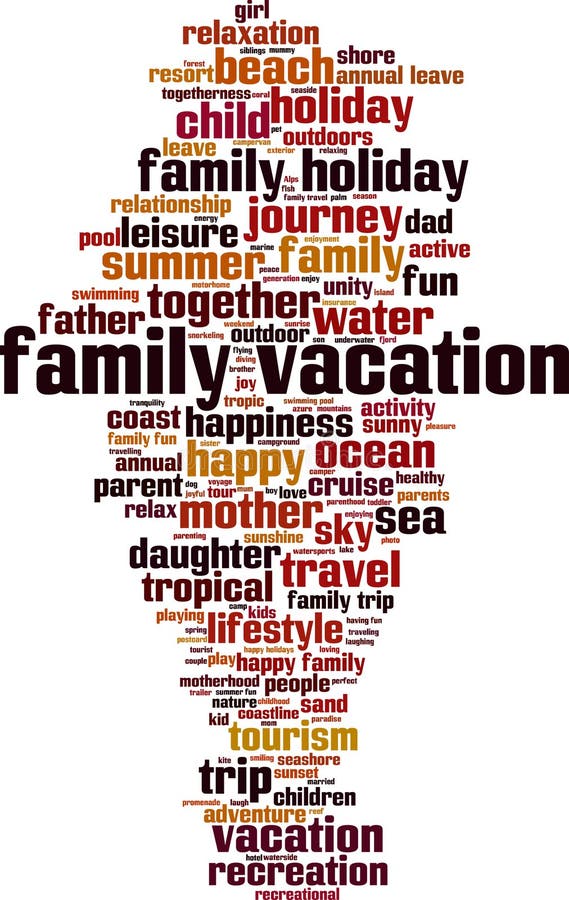 Word Cloud Family Vacation Stock Illustrations – 355 Word Cloud Family ...