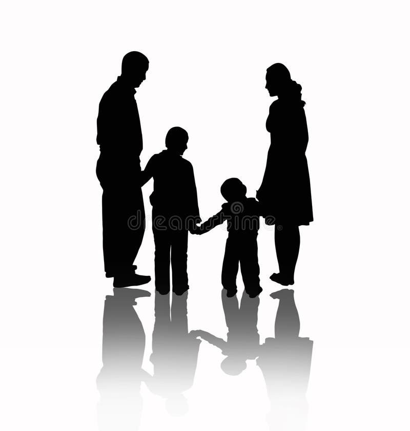 Family vector stock illustration. Illustration of feeling - 12891766