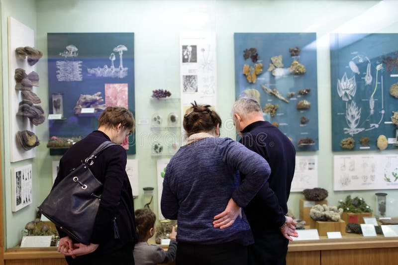 Family visiting museum stock image. Image of color, intelligence - 49557101